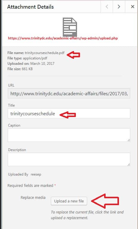 replace | Academic Affairs