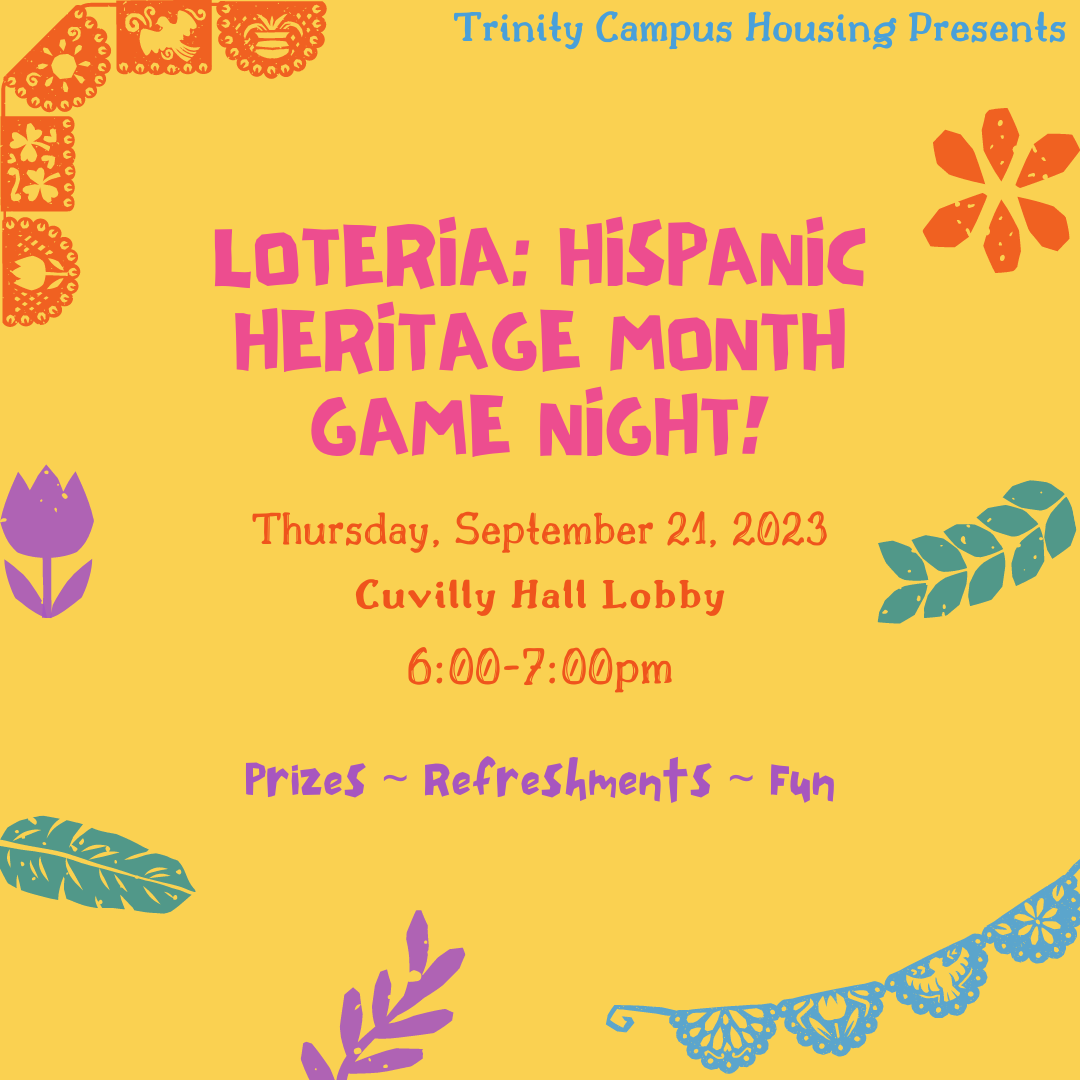 Loteria: Hispanic Heritage Month Game Night! | Campus Housing