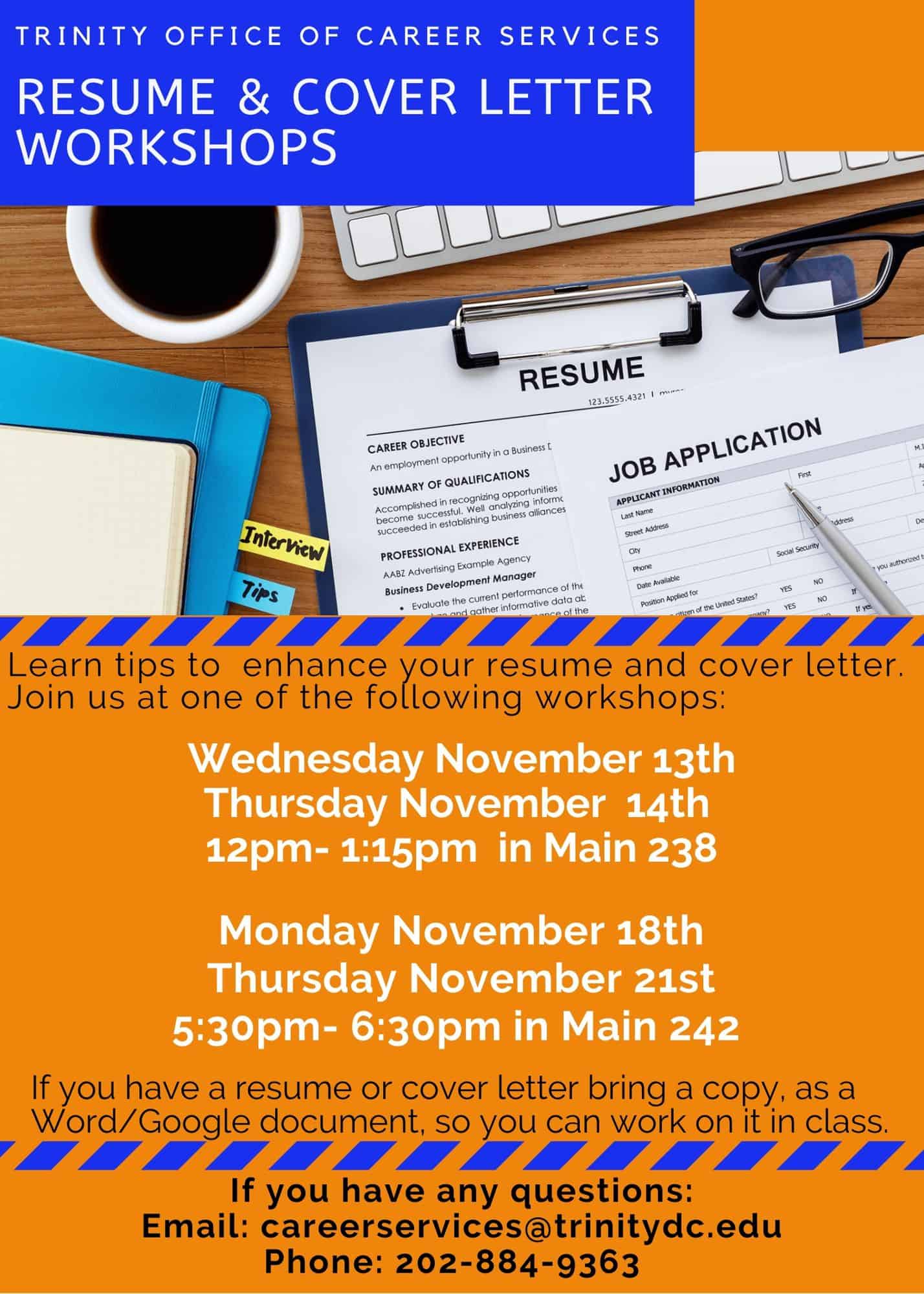 Resume and Cover Letter Workshop | Career Services