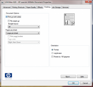 Double-Sided Printing - Technology Services